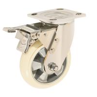 China 304 Stainless Steel Fork  400 Kg Heavy Duty  6 Inch Brake Lockable Caster Corrosion-resistant for sale