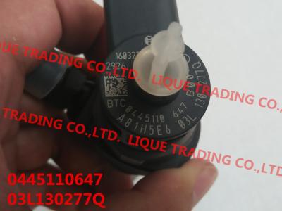 China Bosch Common Rail Injector 0445110647 0 445 110 647 for VW 03L130277J 03L130277Q for sale