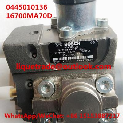 China BOSCH Fuel Pump 0445010136 16700MA70D 12V High Pressure Diesel Injection Pump for sale