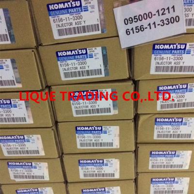 China DENSO Common Rail Injector 095000-1210 1211 for Komatsu 6156-11-3300 for sale