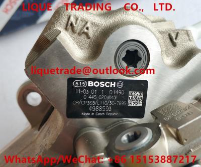 China BOSCH Common Rail Fuel Pump 0445020043 4988593 High Pressure Diesel Injection Pump for sale