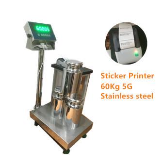 China WF3040-6005 60Kg / 5g Electronic Weight Machine Bench Scale STAINLESS STEEL 220VAC for sale