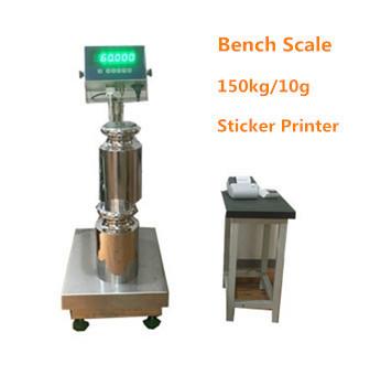 China Electronic 150kg/10g Industrial Weighing Scales Bench Scale STAINLESS STEEL 220VAC for sale