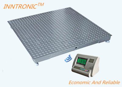 China Carbon Steel 1.2x1.2m Heavy Duty Floor Scale Wireless Floor With Weight Indicator for sale