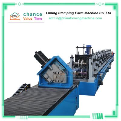 China Purlin Roll Forming Machine with Hydraulic or Mechanical Uncoiler and Chain Transmission for Production of C and Z Purlin Profiles for sale