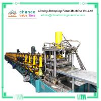 China Rack Roll Forming Machine Equipped with Hydraulic Fixed Length Shearing and Material Splicing for Shelf Board for sale