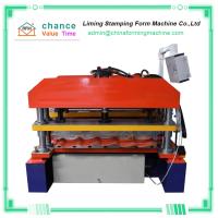 China Aluminum/Galvanized Coils Color Steel Metal Trapezoidal Glazed Tile Cold Roll Forming Machine for sale