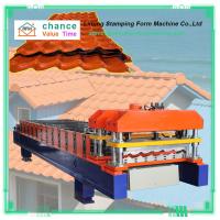 China Colored Cold Steel Glazed Roof Panel Tile  Roll Forming Making Machine Machinery for sale