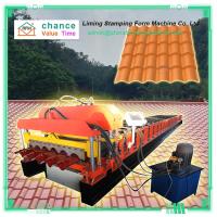 China Color Steel Tile Structure Building Material Galvanized Glazed Tile Roll Forming Machine for sale