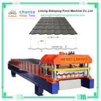 China Russian Popular Full Automatic 1100 Glazed Tile Roof Sheet Roll Forming Making Machine Manufacturers for sale