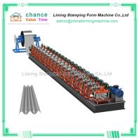 China Thrie Beam Highway Guardrail Roll Forming Machine 8 Ton for sale
