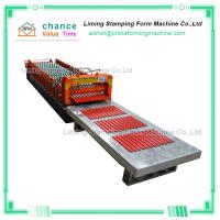 China 18m/min Corrugated Roll Former , 4.5tons Roof Tiles Making Machine for sale