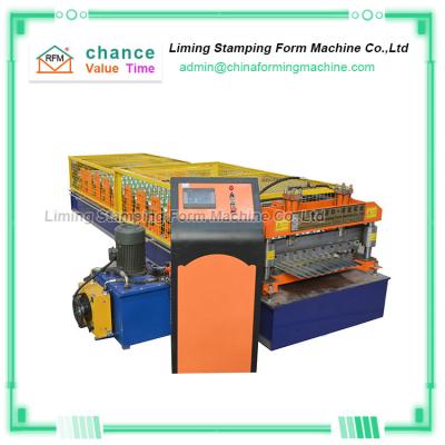 China Corrugated Tile Steel Roofing Sheet Roll Forming Machine for sale
