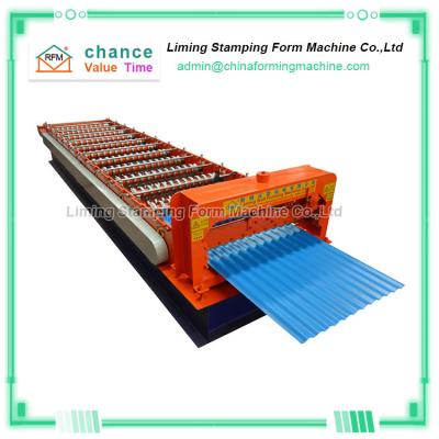 China Metal Galvanized Aluminum Corrugated Tile Roofing Roll Forming Machine for sale