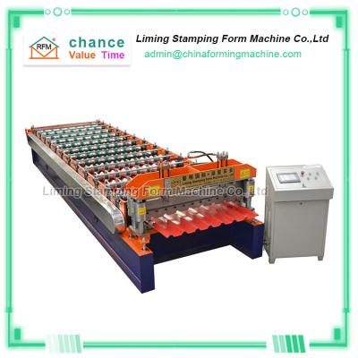 China Trapezoidal Sheet Metal Roof Bending Roll Forming Machine for sale
