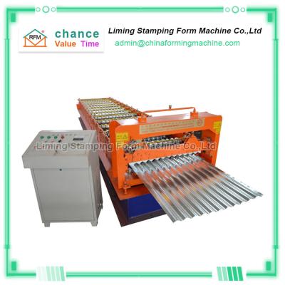 China 770 Corrugated Metal Roofing Sheet Roll Forming Machine for sale