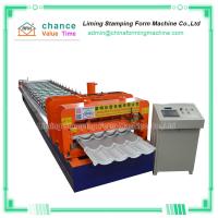 China Galvanized Metal Glazed Roofing Tile Roll Forming Machine for sale