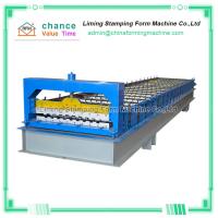 China Colored Steel Rolling Shutter Machine 22 Forming Steps for sale