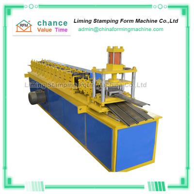 China 11 Groups Shutter Door Roll Forming Machine PLC Control for sale