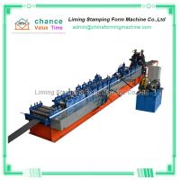China C And Z Purlin Roll Forming Machine Hydraulic Cutting for sale