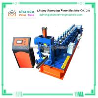China Bearing Steel Purlin Roll Forming Machine Hydraulic Cutting for sale