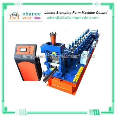 China Bearing Steel Purlin Roll Forming Machine Hydraulic Cutting for sale