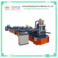 China Galvanized Steel C U Z Purlin Roll Forming Machine Quick Change for sale