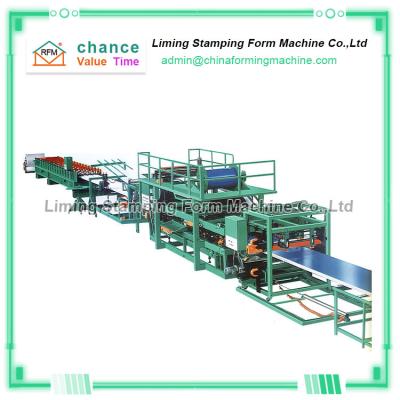 China 5m/min Sandwich Panel Production Line , Wall Insulation Sandwich Panel Machine for sale