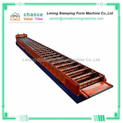 China Aluzinc Floor Deck Machine 18 Forming Steps Touch Operation for sale