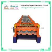 China W1250mm Floor Tile Making Machine , 15Kw Deck Floor Roll Forming Machine for sale