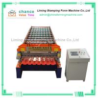 China Aluzinc Roof Panel Roll Forming Machine 25m/min 23 Steps for sale