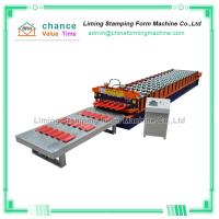 China 7kw Roof Panel Roll Forming Machine , T0.3mm Zinc Sheet Making Machine for sale