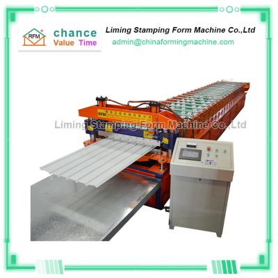 China Corrugated PPGI Profile Sheet Manufacturing Machine 16m/min for sale