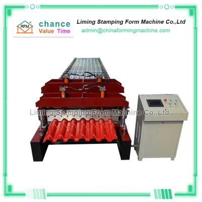China Circular Arc 828 Roof Panel Roll Forming Machine 3.5T for sale
