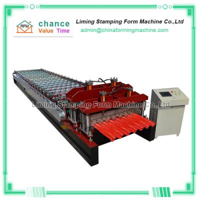 China G550 800 Glazed Tile Roll Forming Machine , Tr5 Roof Sheet Making Machine for sale