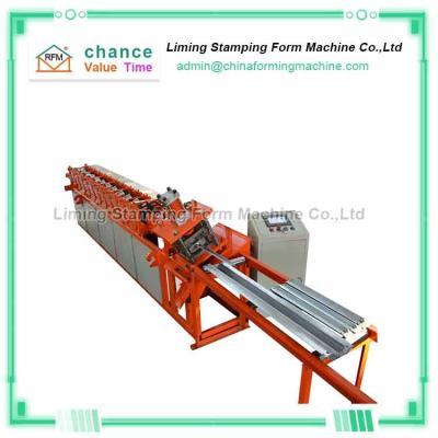 China 8kw Plc Shelf Column Metal Roll Forming Machine For Building Materials Supermarket for sale