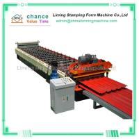 China 60m Per Min Output 0.7mm Glazed Roof Tiles Making Machine for sale