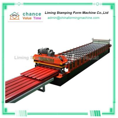 China Plc Speed 60m/Min 1250mm Roofing Sheet Roll Forming Machine for sale