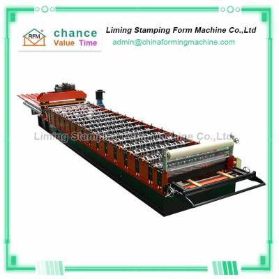 China Decoration 1250mm 0.8mm Roofing Sheet Roll Forming Machine for sale