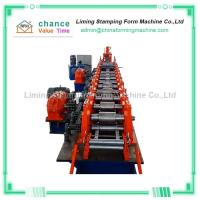 China Adjustable Punching Shelf Column 1.2MM Rack Roll Forming Machine for sale