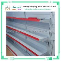 China Corrosion Resistant Shelf Back Plate PLC Metal Roll Forming Machine for sale