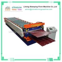 China Double Laminate 30m/Min 0.7mm Roof Tile Roll Forming Machine for sale