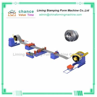 China 220v 0.3mm Liming Steel Coil Slitting Line 1 Year Warranty for sale