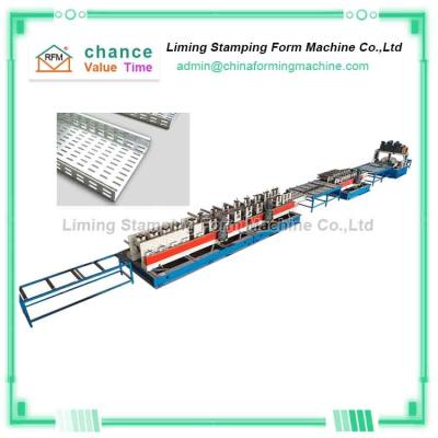 China 15kw Drive Motor Cold Bending 1mm Cable Tray Roll Forming Machine for sale