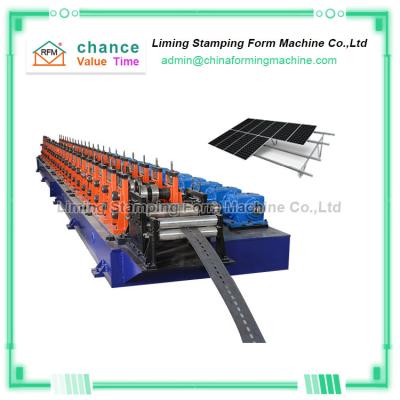 China 30mm Casting Medium Plate 25m/Min Steel Roll Formers Photovoltaic Bracket Machine for sale