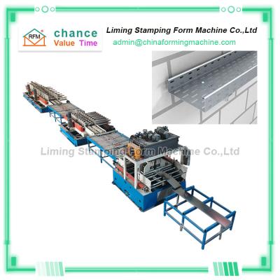 China 0.3mm 380v Chains Drive Cable Tray Roll Forming Machine for sale