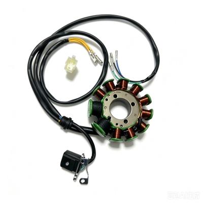 China Upgrade CG200 with full copper 11 pole stator coil, stable power output, solve dim light & weak battery charging issues, plug and play installation. for sale