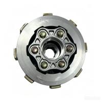 China CG200 Complete Clutch Assembly With Clutch Drum Cover, 35mm Inner Hub Bore, 6 Column Springs 6 Friction Plates, Replacement Clutch Kit for 200cc Cargo Tricycle for sale