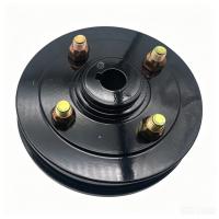 China 180mm Brake Drum with 14mm Mounting Hole, Cast Iron Wheel Brake Hub Replacement Parts for Electric Cargo Tricycle Three Wheeler for sale