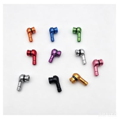 China CNC Machined Mixed Color Air Valve Stem Covers Anti-Dust Decorative Tire Valve Caps for Motorcycles Scooters Automobiles for sale